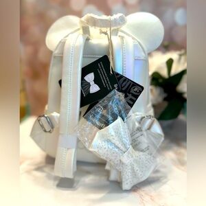 Loungefly | Bags | Nwt Wedding Loungefly Minnie Mouse Iridescent Pearl ...